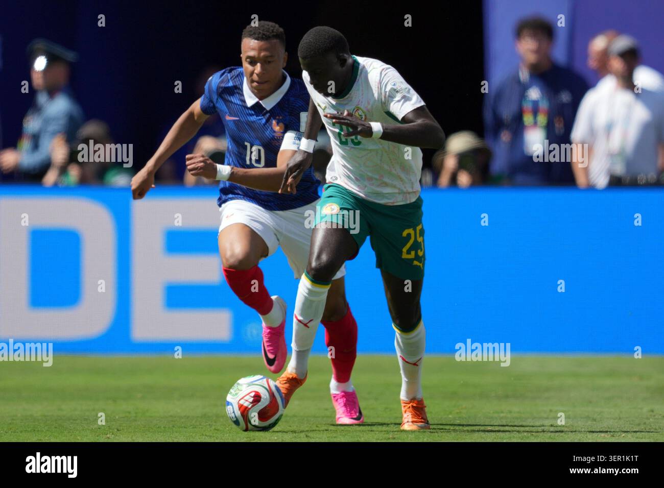 IPA85763417 - El Hadji Malick Diouf of Senegal in action against Kylian ...