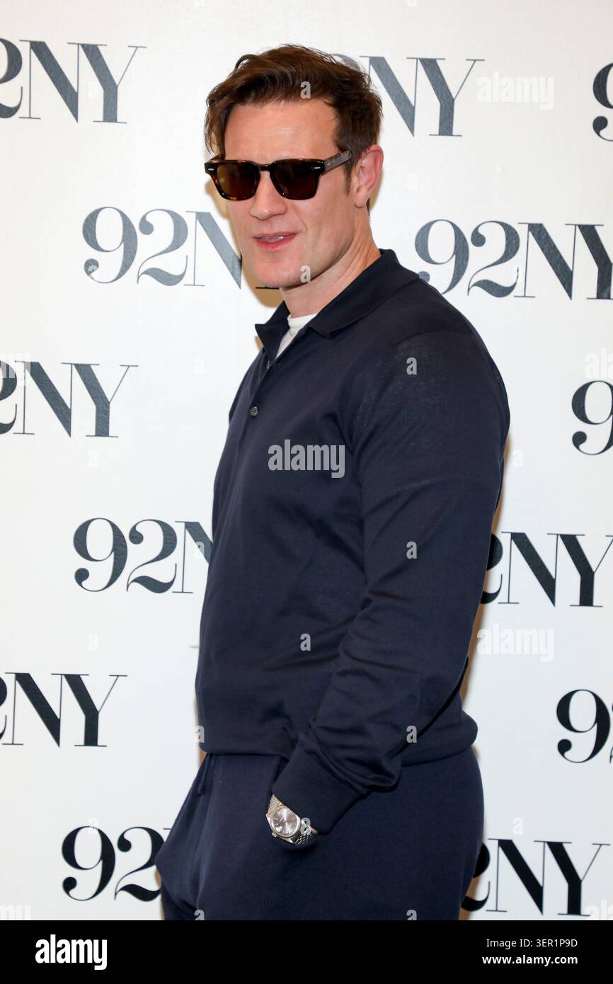 Actor Matt Smith poses backstage before discussing the HBO television ...
