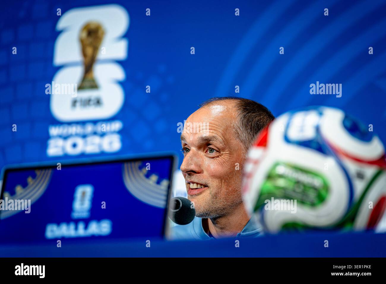 DALLAS - England national team coach Thomas Tuchel during the 2026 ...