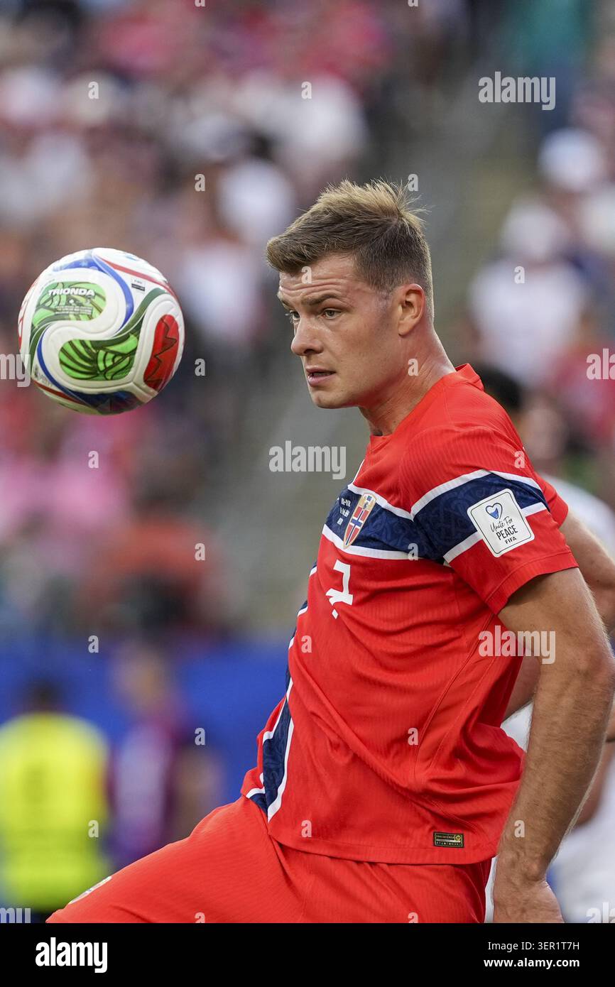 BOSTON, MA - 16.06.2026: IRAQ VS. NORWAY - Alexander Sorloth of Norway ...