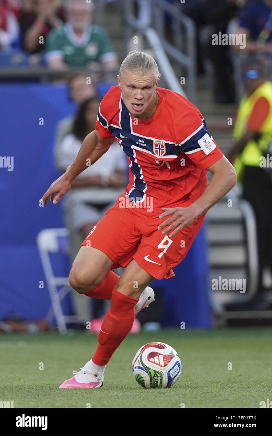 BOSTON, MA - 16.06.2026: IRAQ VS. NORWAY - Erling Haaland of Norway ...