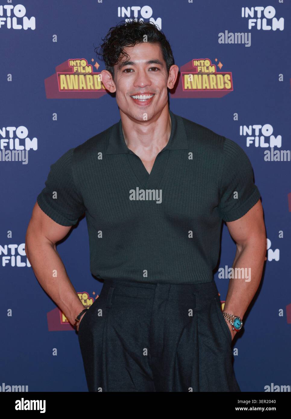 Christopher Chung seen attending the Into Film Awards 2026 at Odeon ...