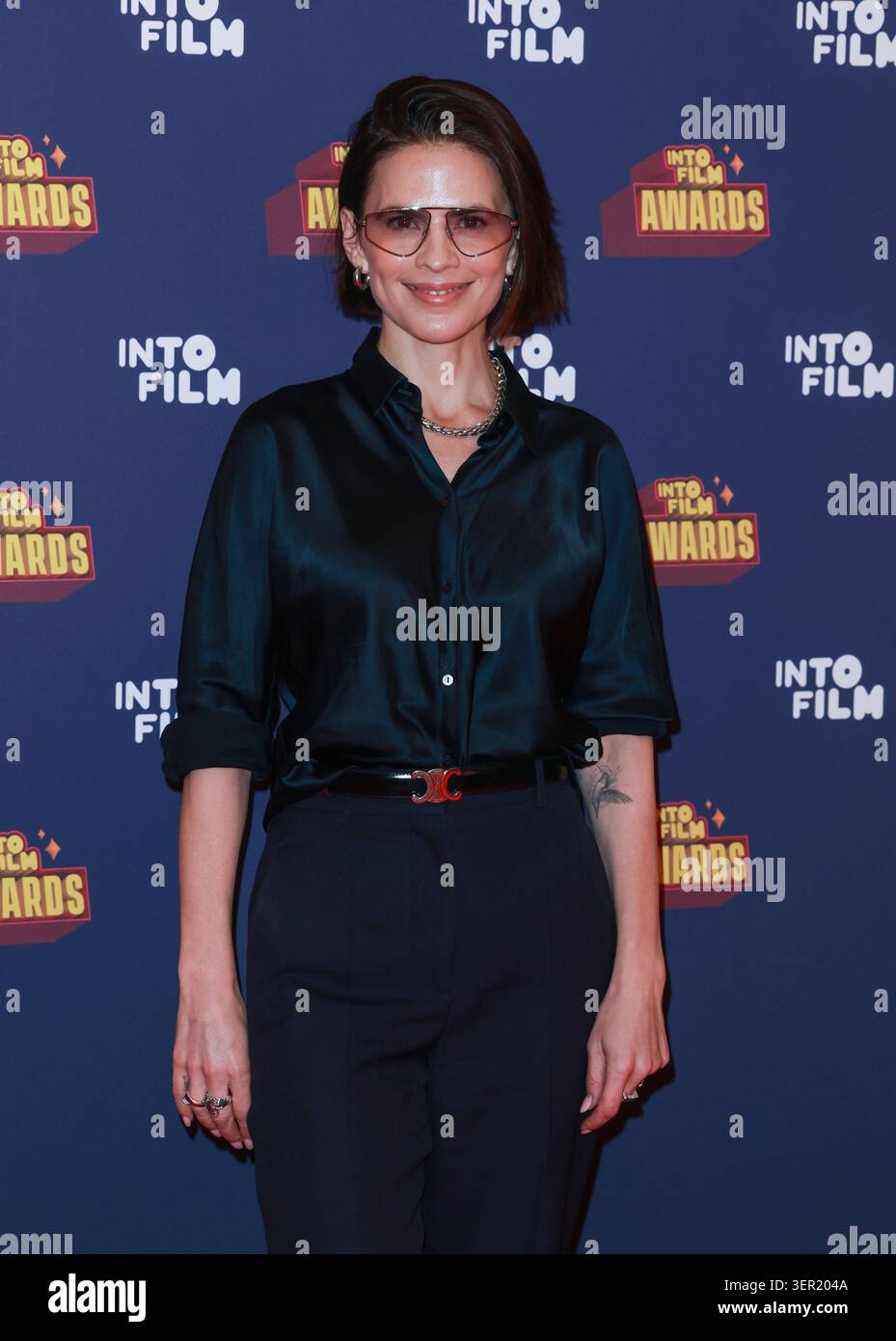Hayley Atwell seen attending the Into Film Awards 2026 at Odeon Luxe ...