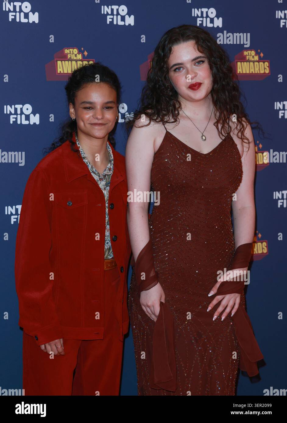 Chloe Lea seen attending the Into Film Awards 2026 at Odeon Luxe ...