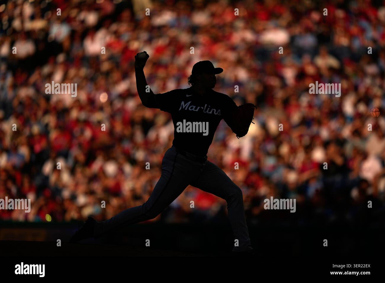 Miami Marlins' Tyler Phillips plays during a baseball game Tuesday ...