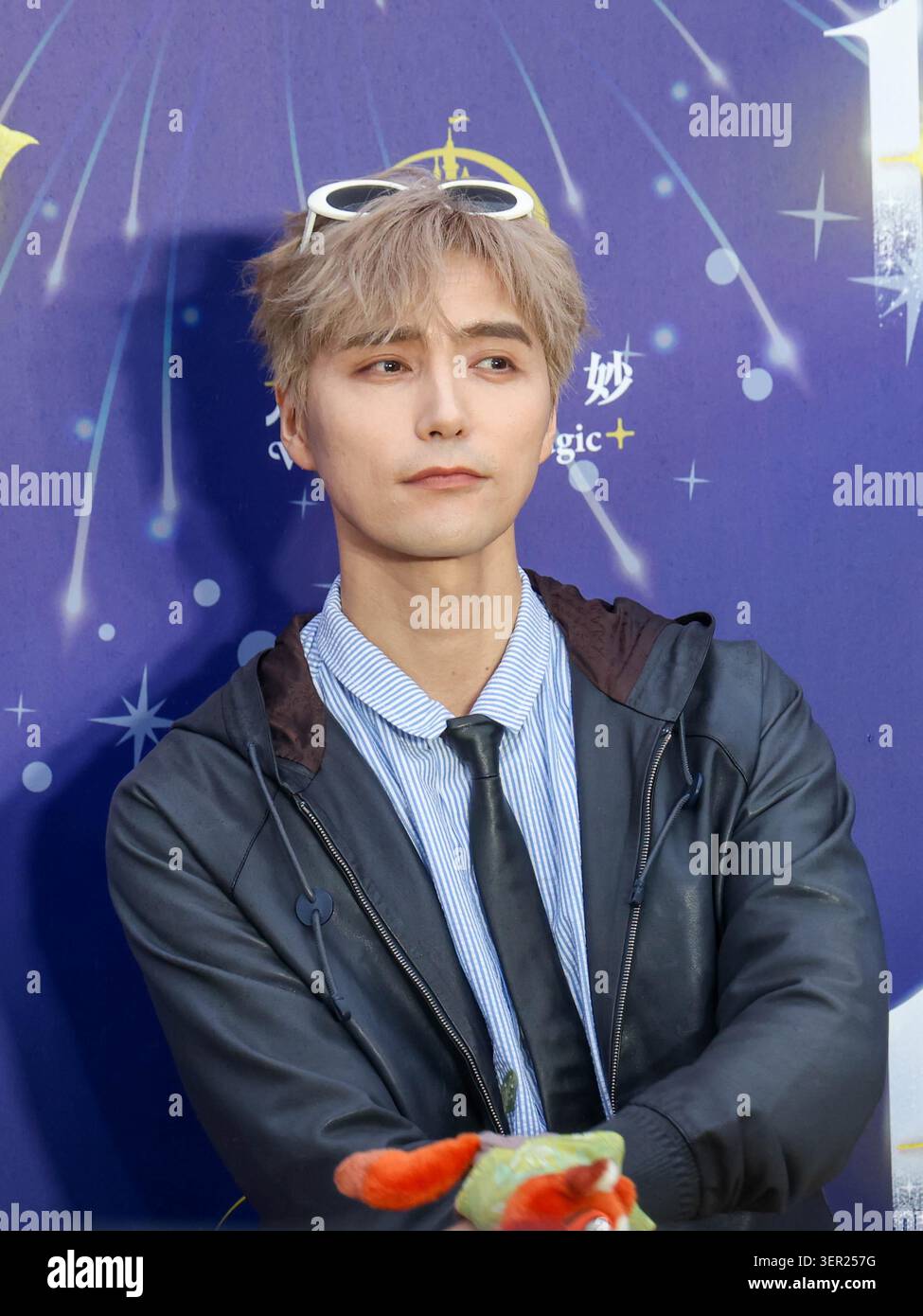 Chinese singer A Yun Ga attends the red carpet event for Shanghai ...