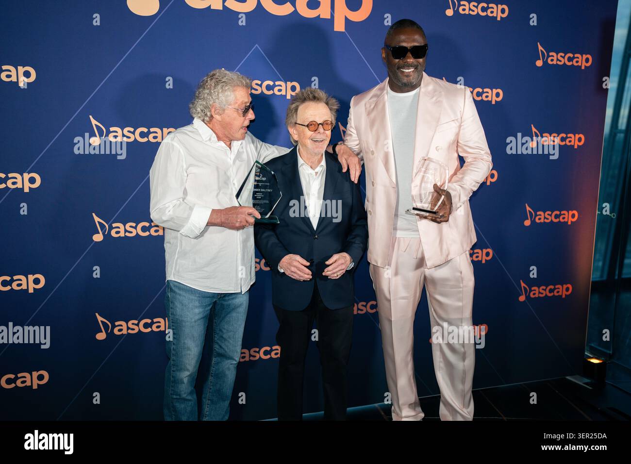 (L-R) Roger Daltrey, Paul Williams and Idris Elba attend the ASCAP ...