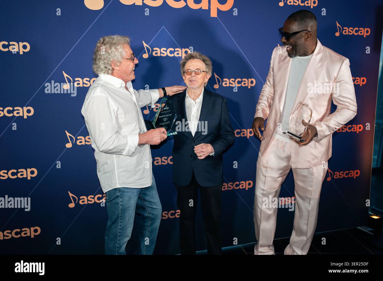 (L-R) Roger Daltrey, Paul Williams and Idris Elba attend the ASCAP ...