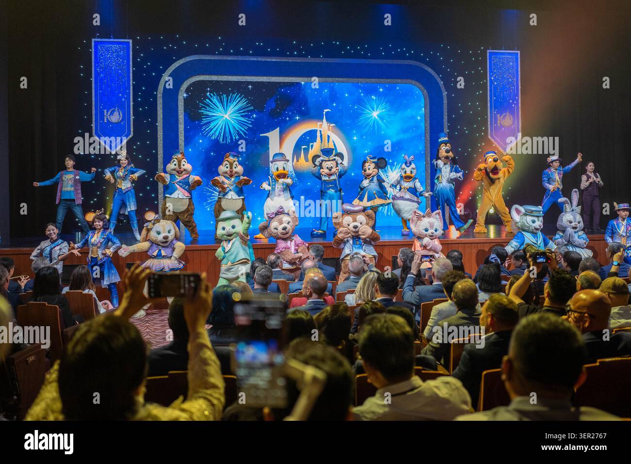 Disney characters make appearances during the 10th anniversary ...