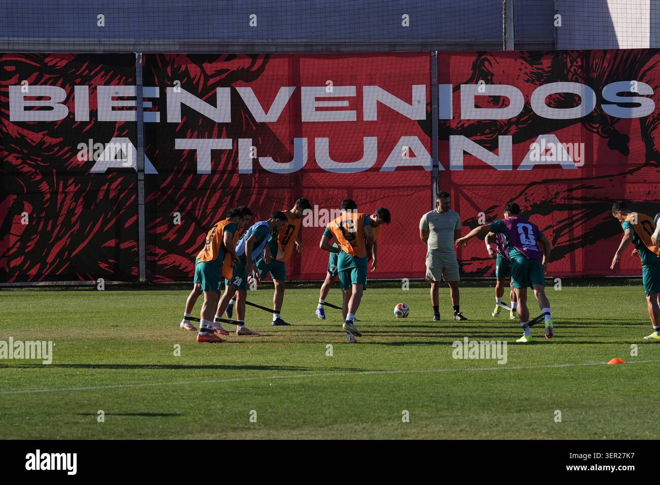 Players for Iran participate in a training session ahead of their team ...