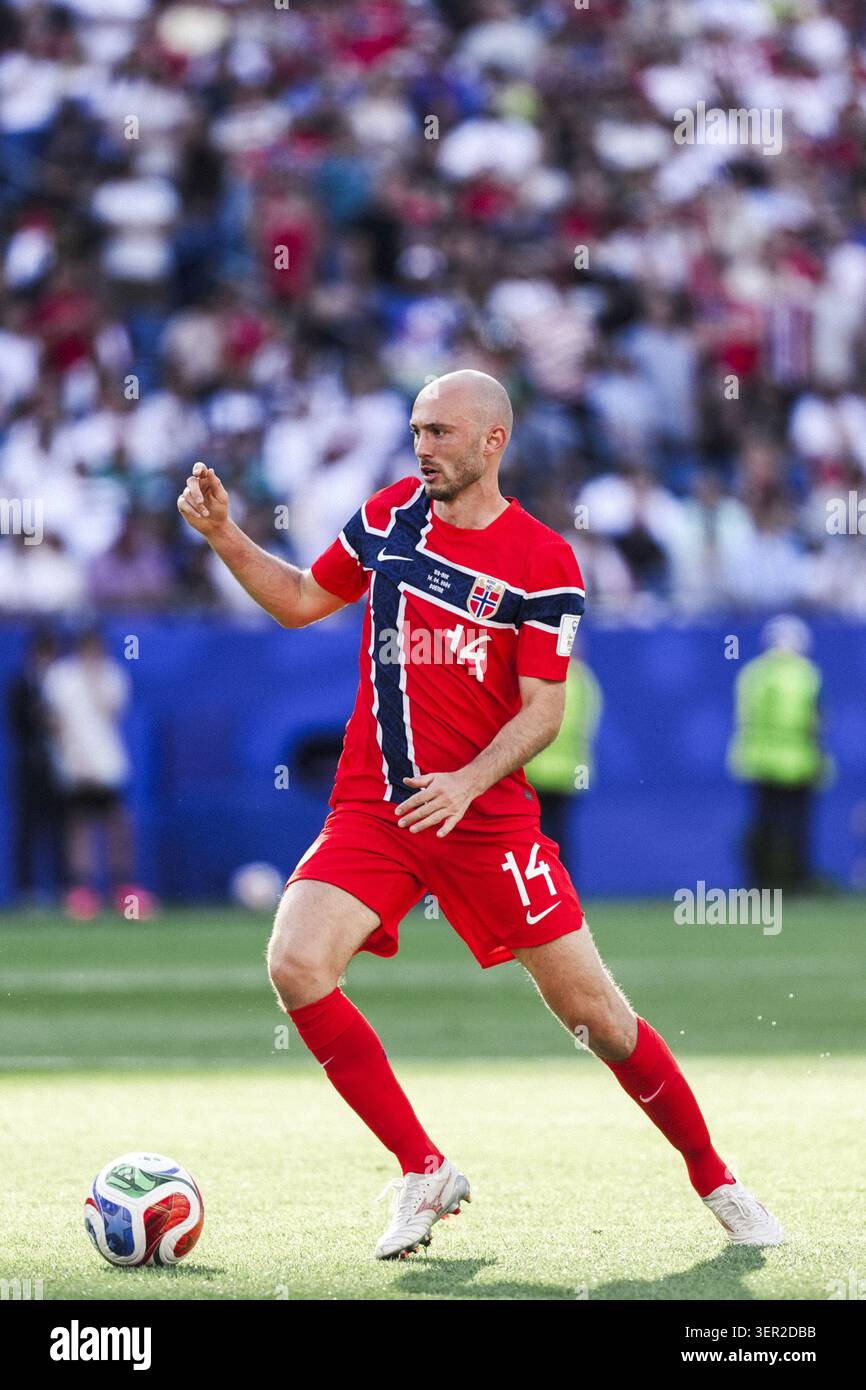 BOSTON, MA - 16.06.2026: IRAQ VS. NORWAY - Fredrik Aursnes of Norway ...