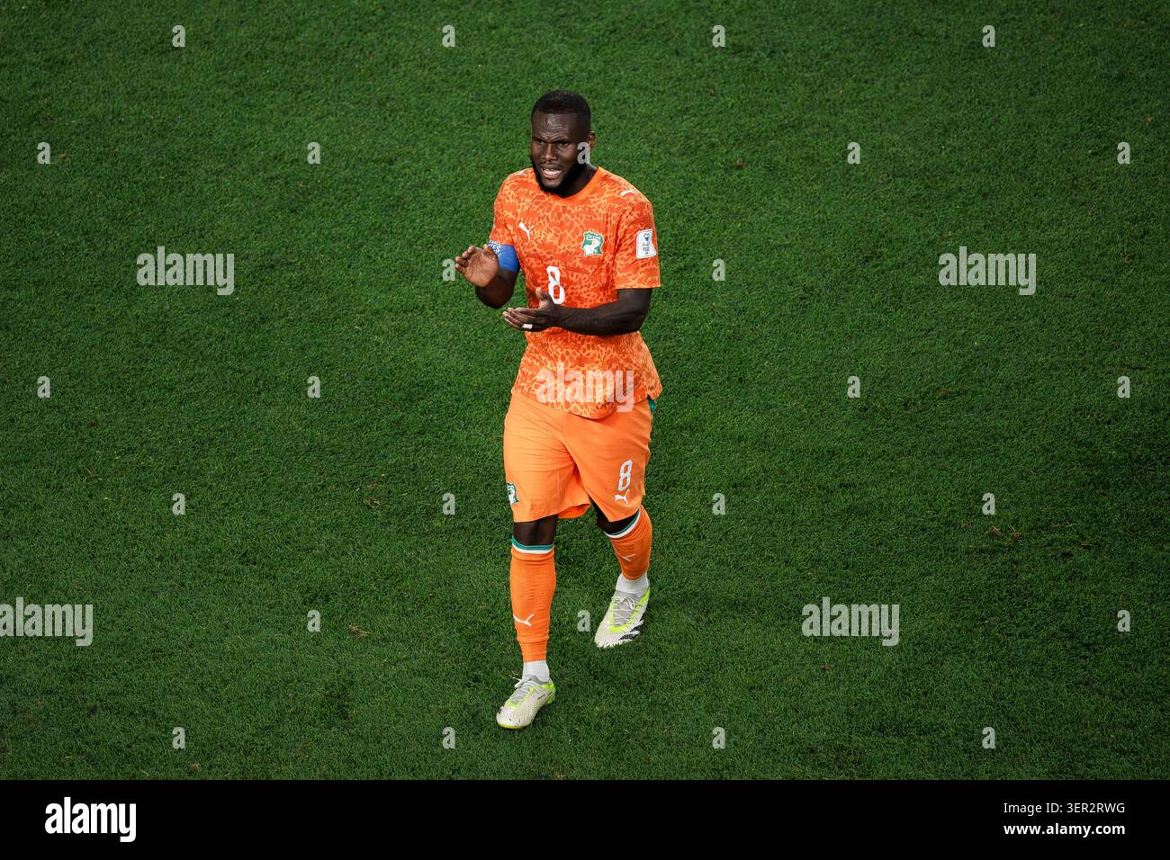 Franck Kessie of Cote d'Ivoire gestures during the FIFA World Cup 2026 ...