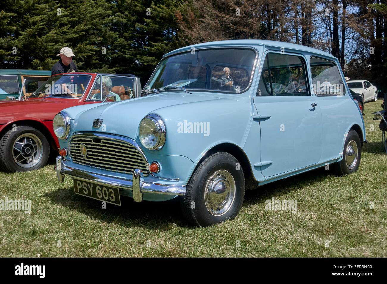 1961 Austin Se7en car. This is the actual title of this car as the word ...