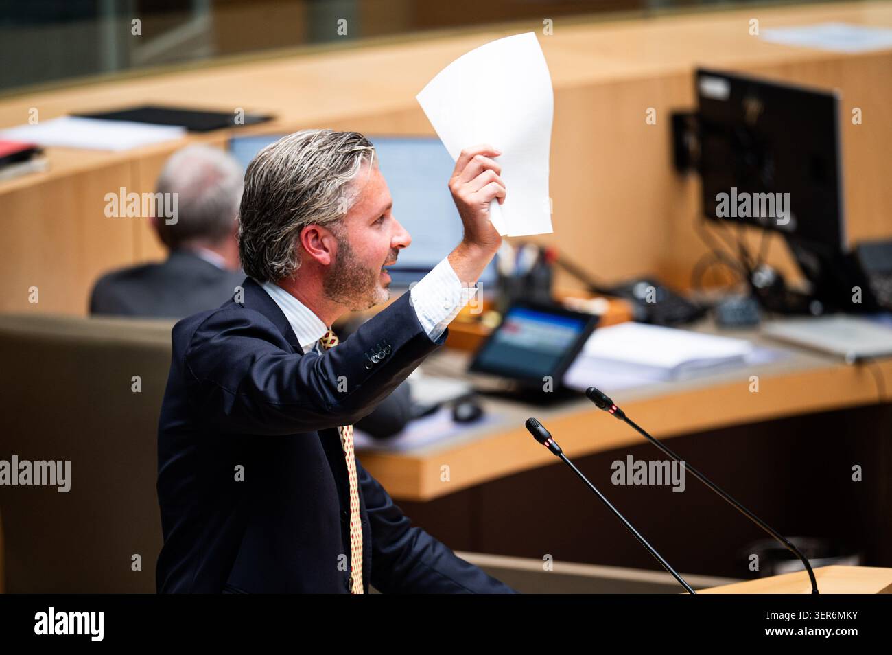 Vlaams Belang's Bart Claes pictured during a plenary session of the ...