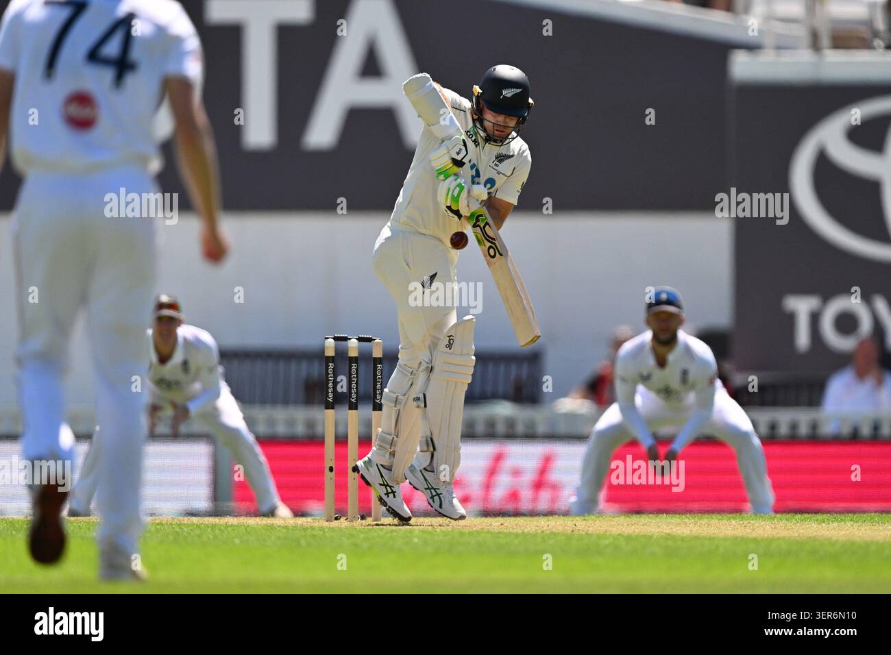 London, England, 17 June 2026 Tom Latham of New Zealand during first ...
