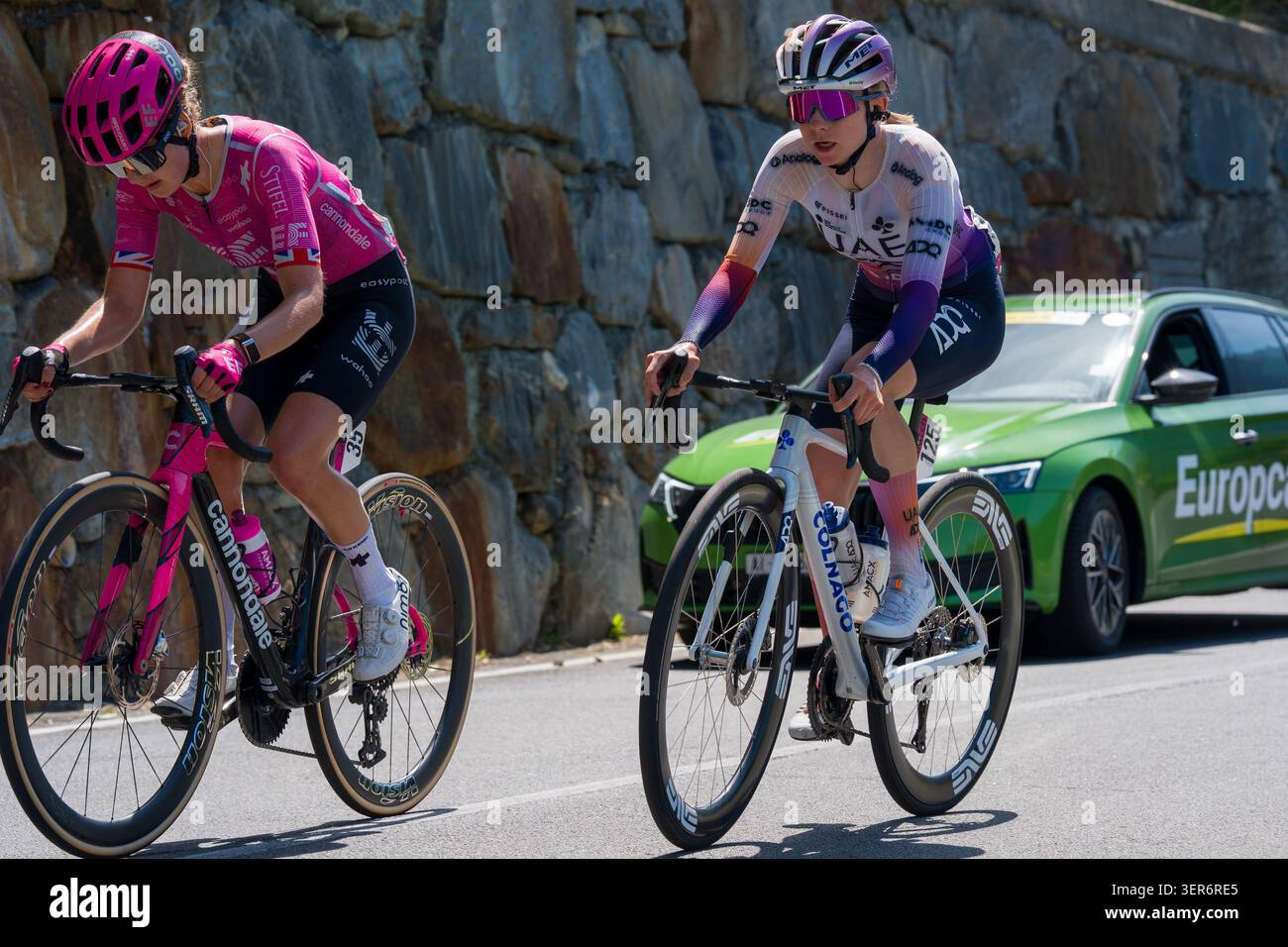 SONDRIO, ITALY - JUNE 17: L) TOWERS Alice #35 of EF Education-Oatly and ...
