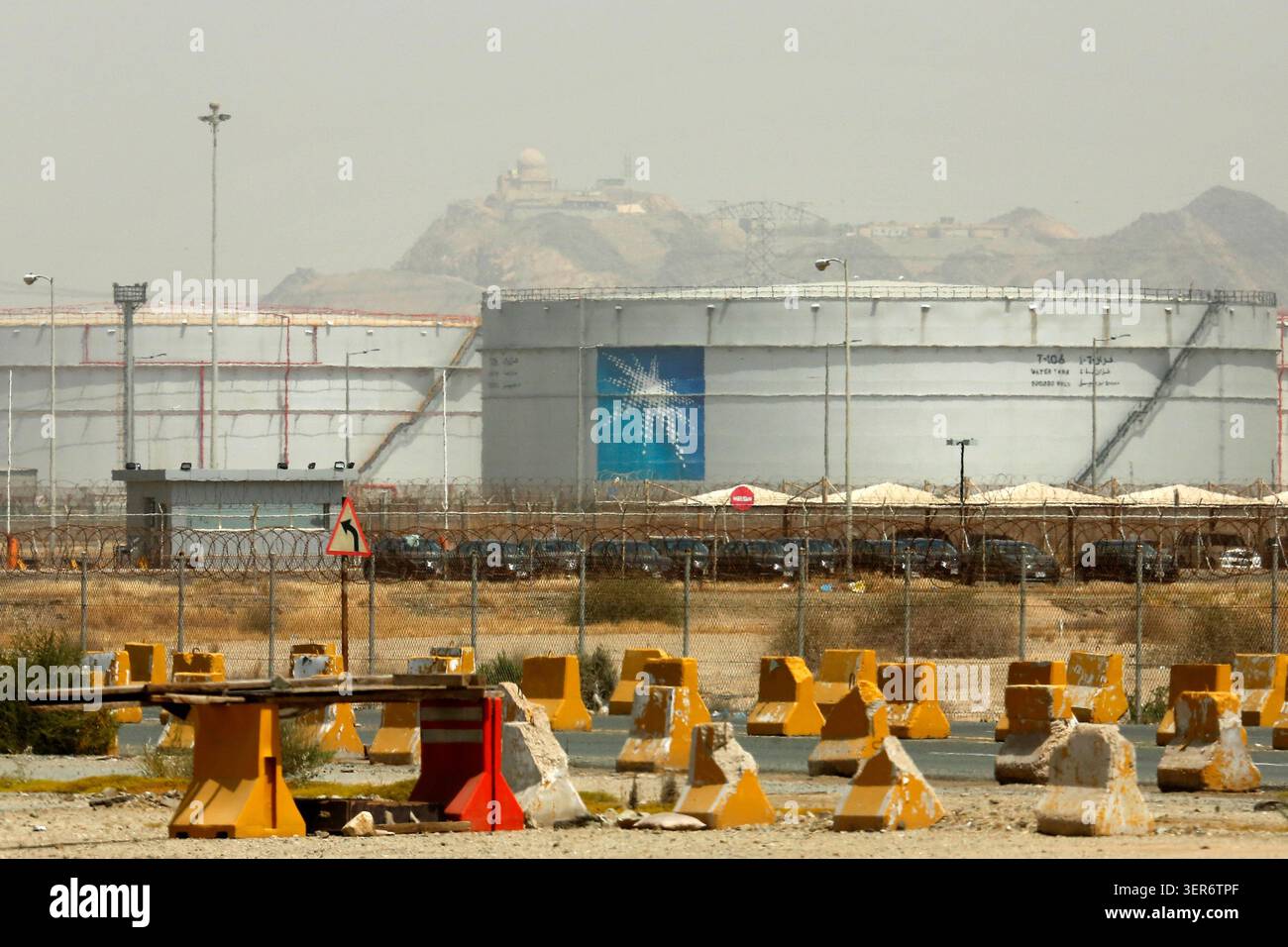 FILE - Storage tanks are seen at the North Jiddah bulk plant, an oil ...