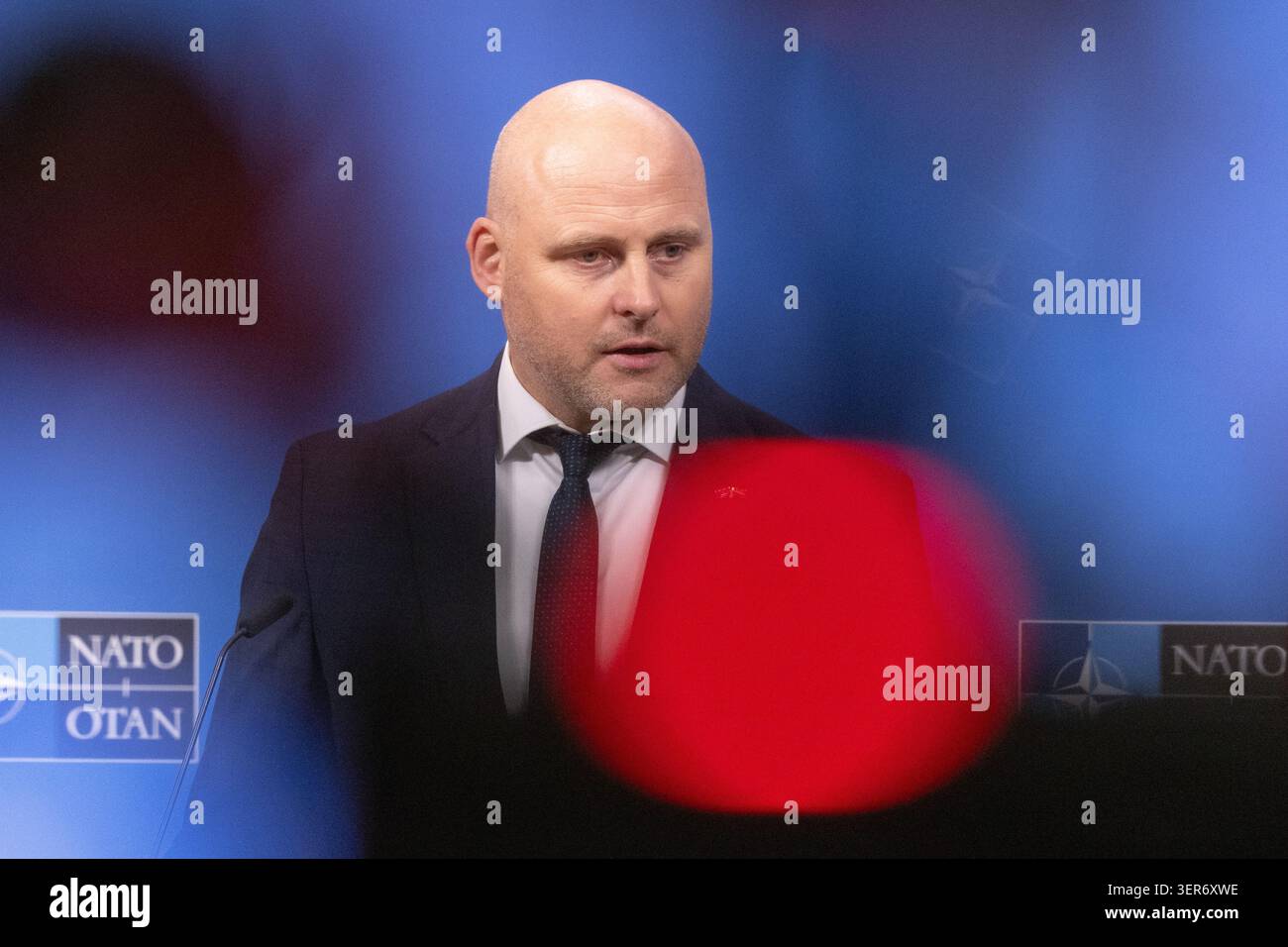 Latvia's Prime Minister Andris Kulbergs speaks during a joint press ...