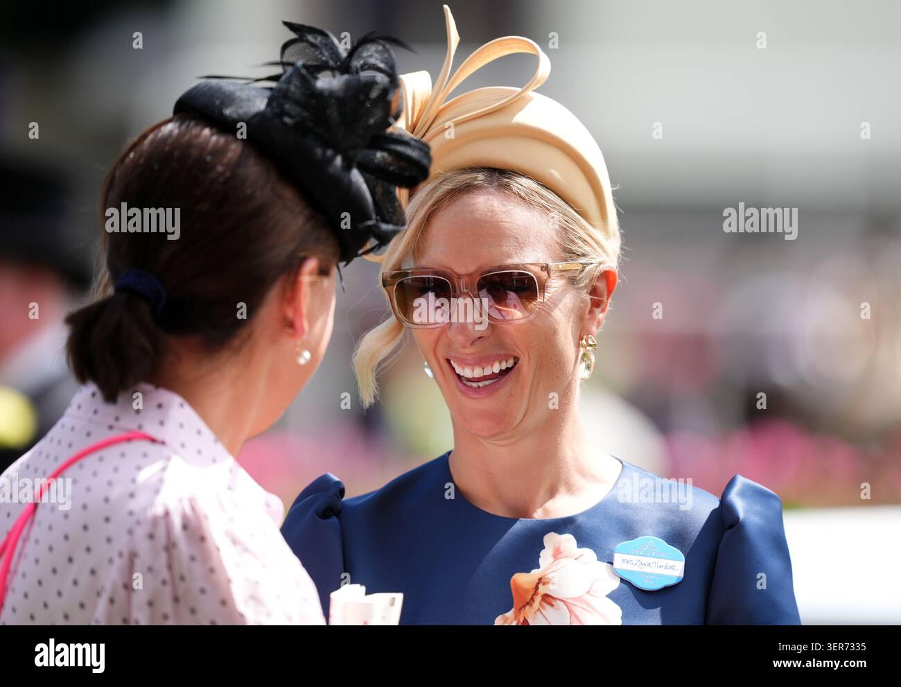 Zara Tindall on day two of Royal Ascot at Ascot Racecourse, Berkshire ...