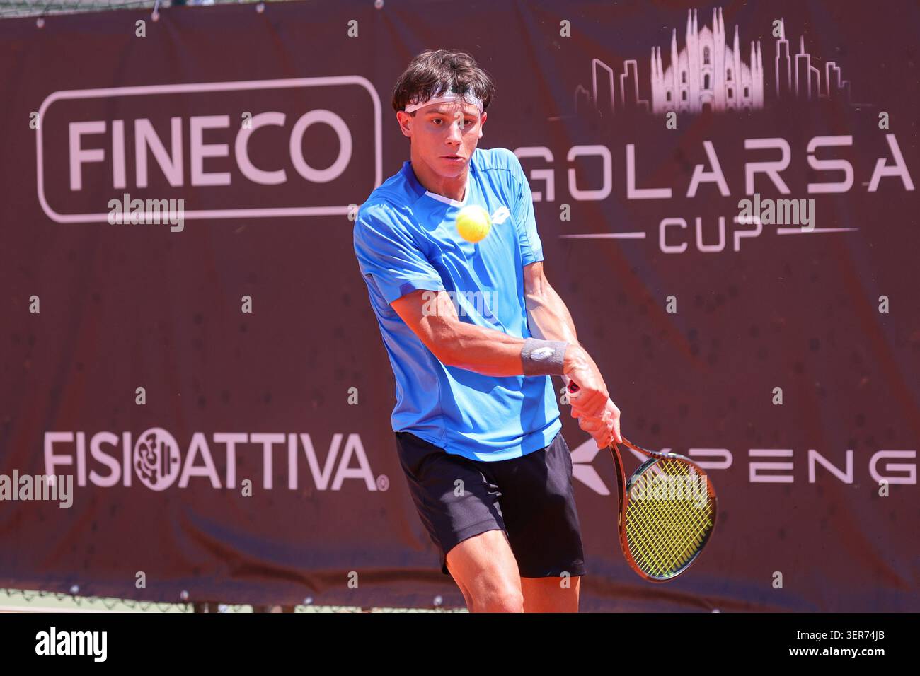 IPA85786709 - Lorenzo Berto (ITA) during the ITF Golarsa Cup Milano, an ...