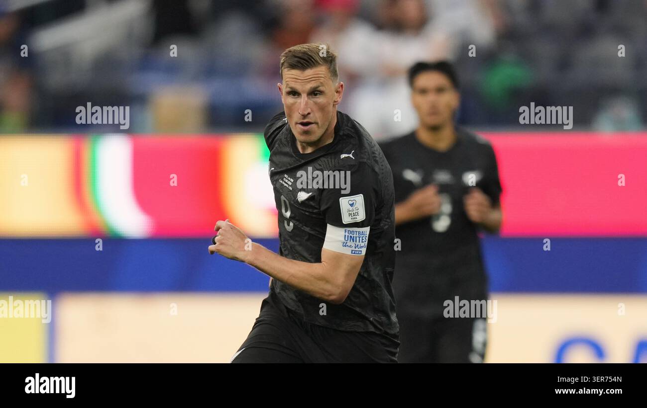 New Zealand's Chris Wood (9) controls the ball during the World Cup ...