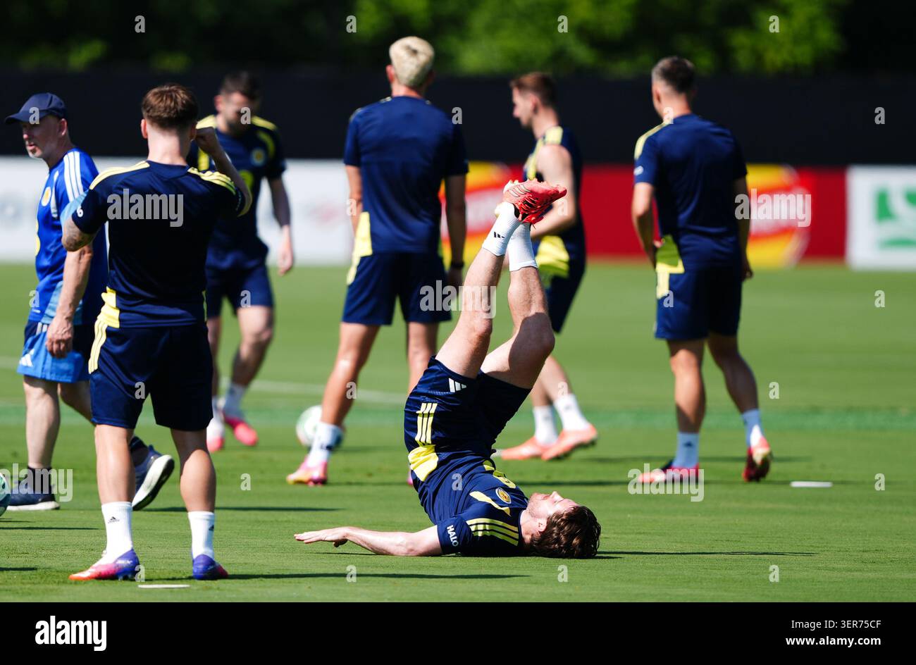 Scotland's Anthony Ralston during a training session at the Atrium ...