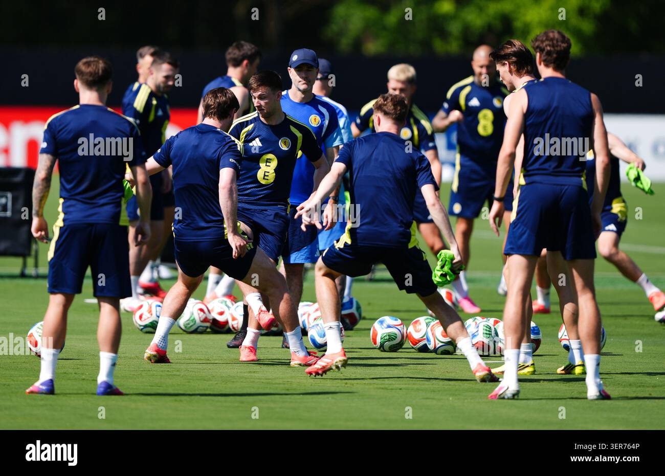Scotland's Kieran Tierney during a training session at the Atrium ...
