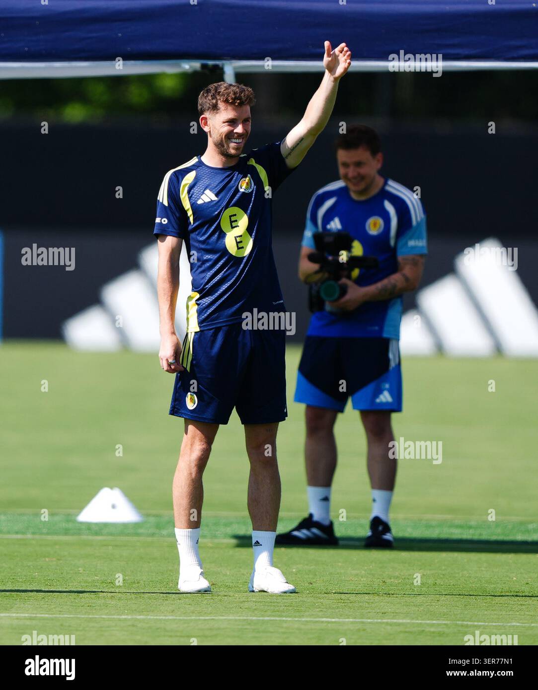 Scotland's Ryan Christie during a training session at the Atrium Health ...