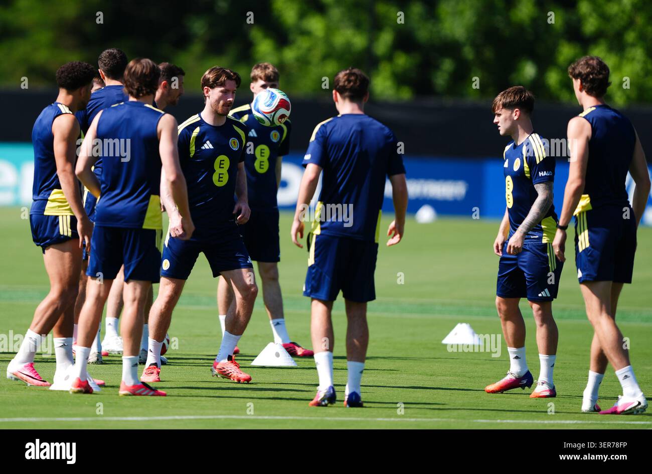 Scotland's Anthony Ralston during a training session at the Atrium ...