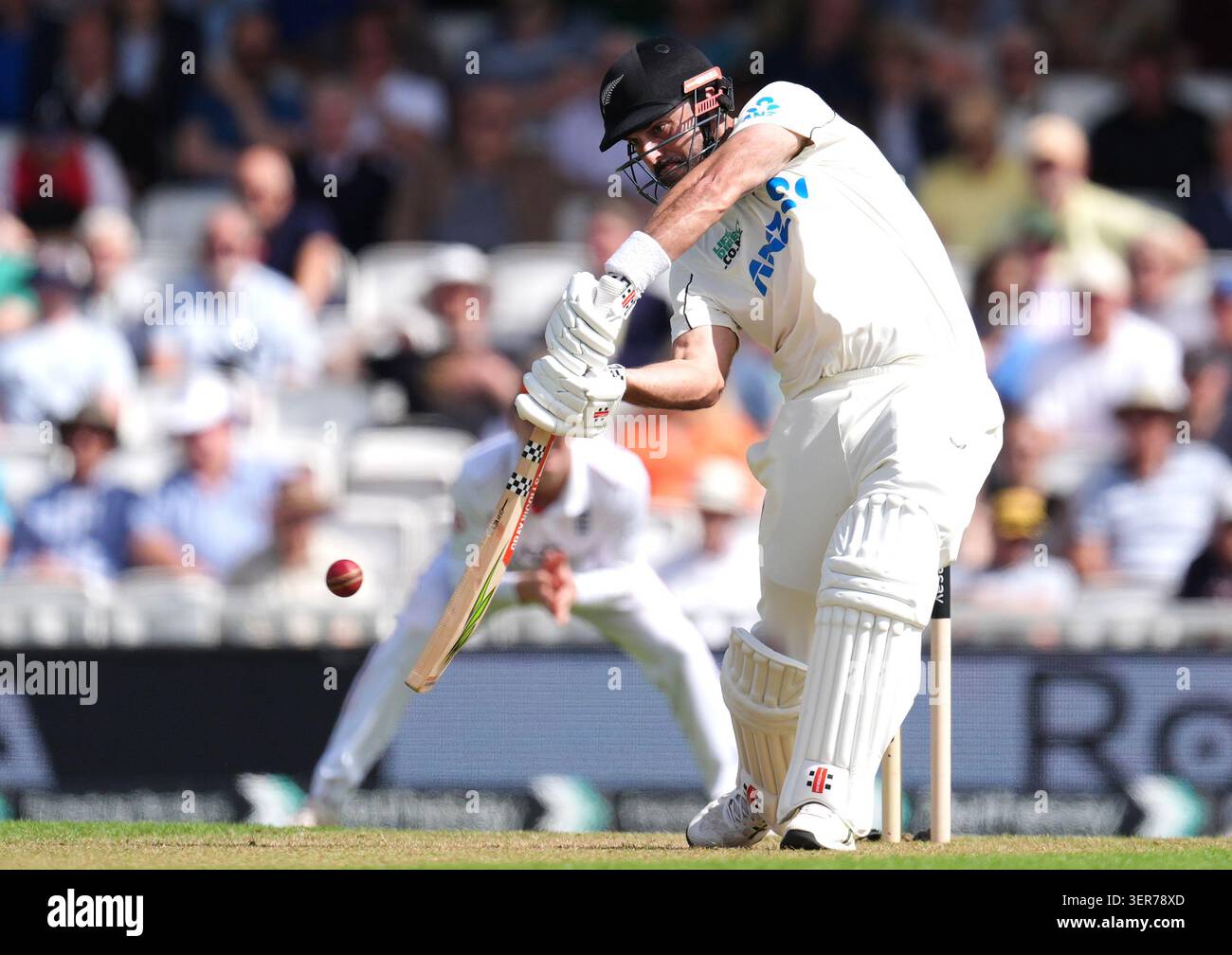 New Zealand's Daryl Mitchell in action on day one of the Second ...