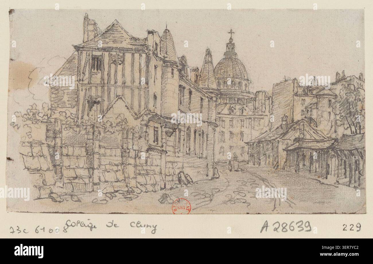 Cluny college sorbonne district nineteenth century paris archite hi-res ...