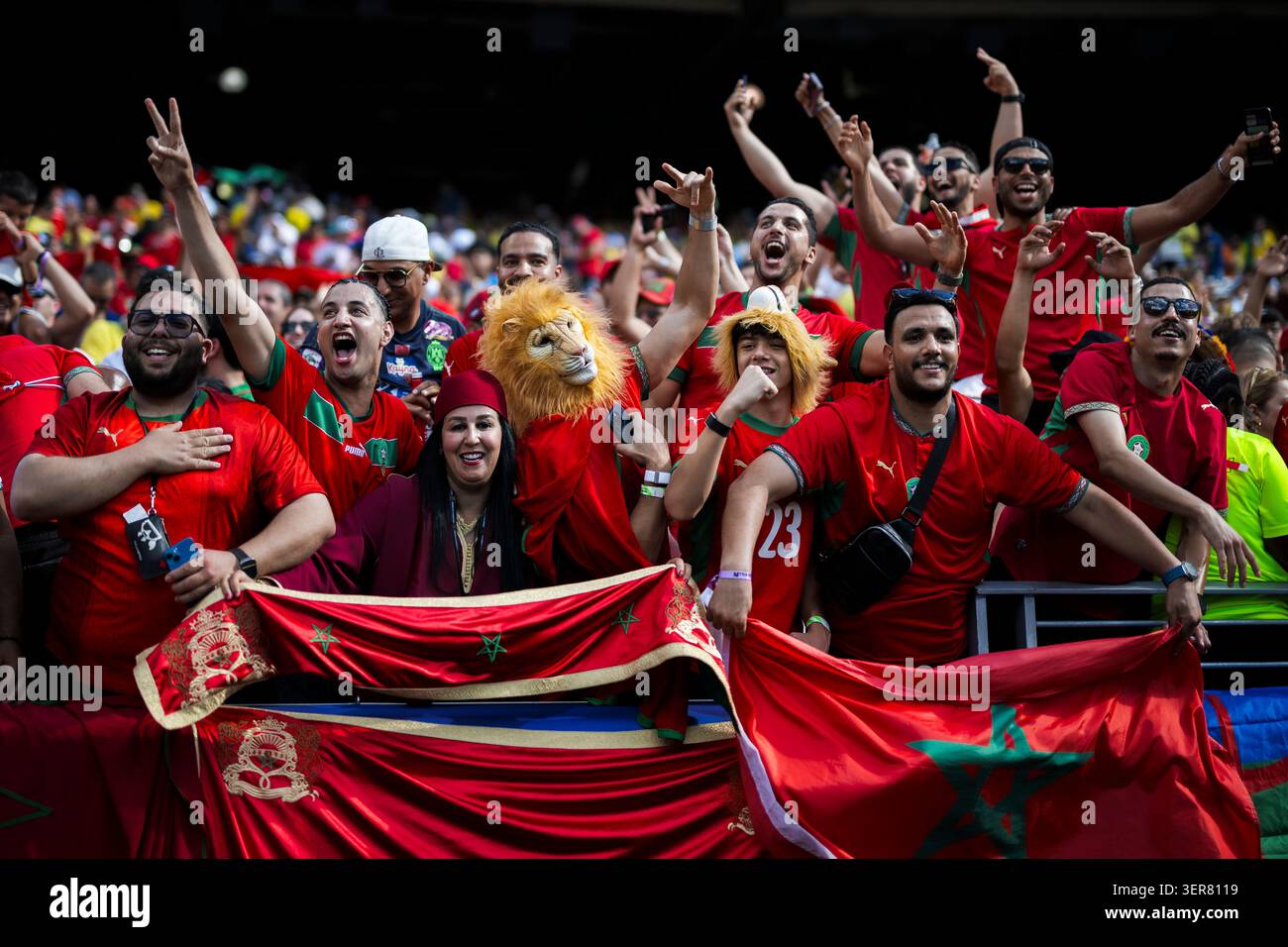 Fans of Morocco show their support prior to the FIFA World Cup 2026 ...