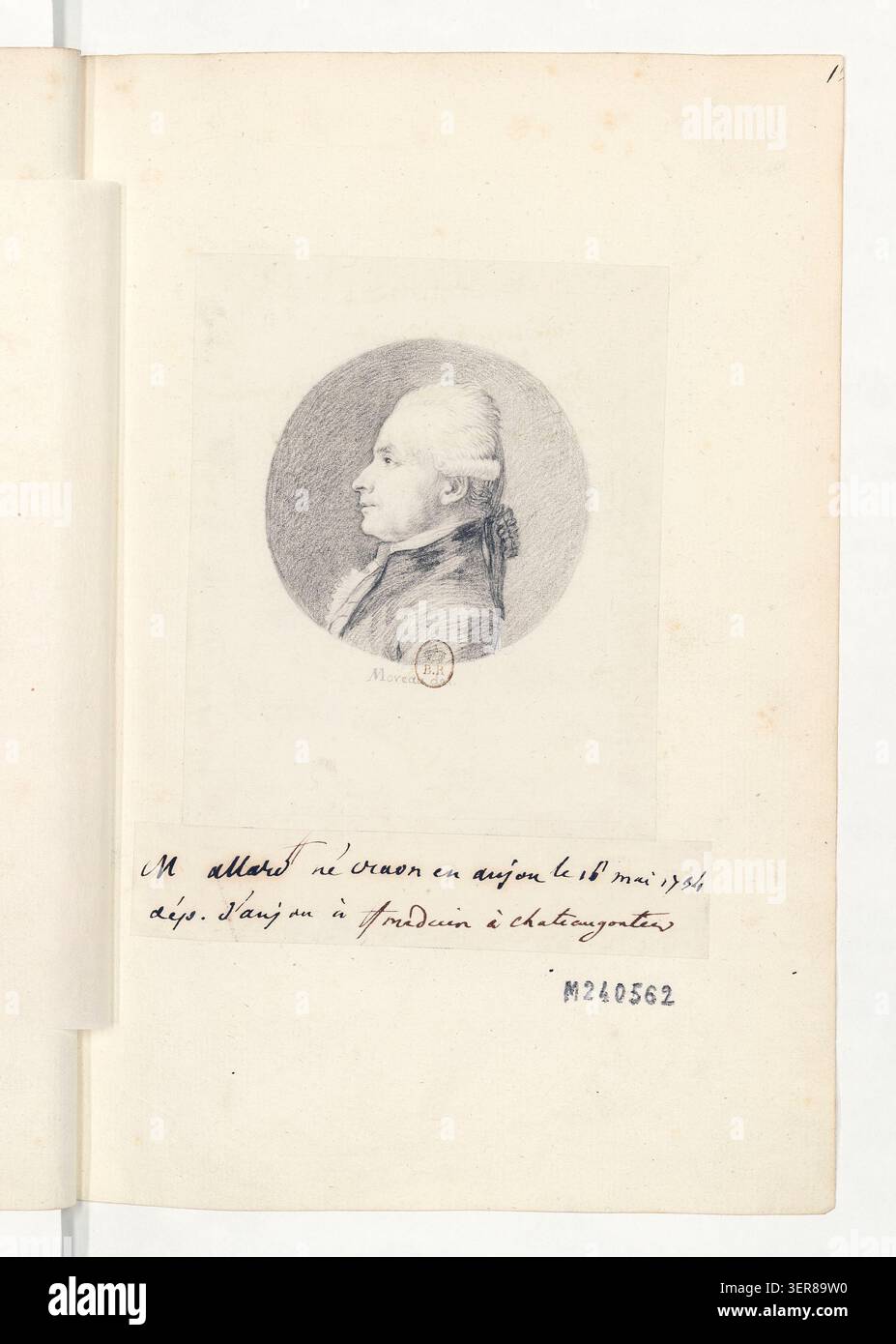Jean michel moreau portrait series deputies 1790 hi-res stock ...