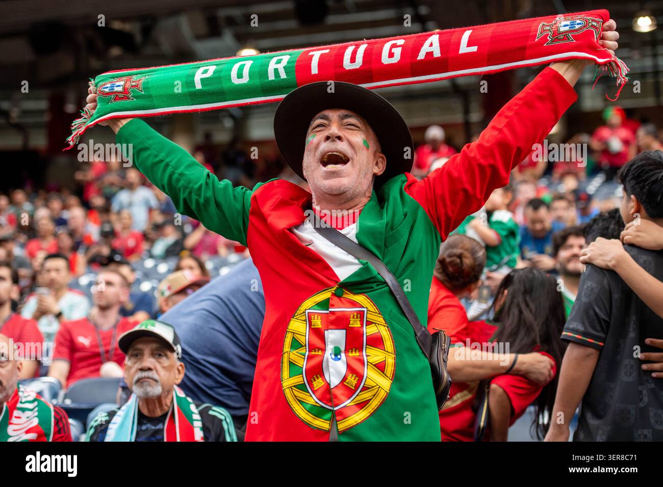 June 17, 2026: A Portugal fan prior to a FIFA World Cup Group K match ...