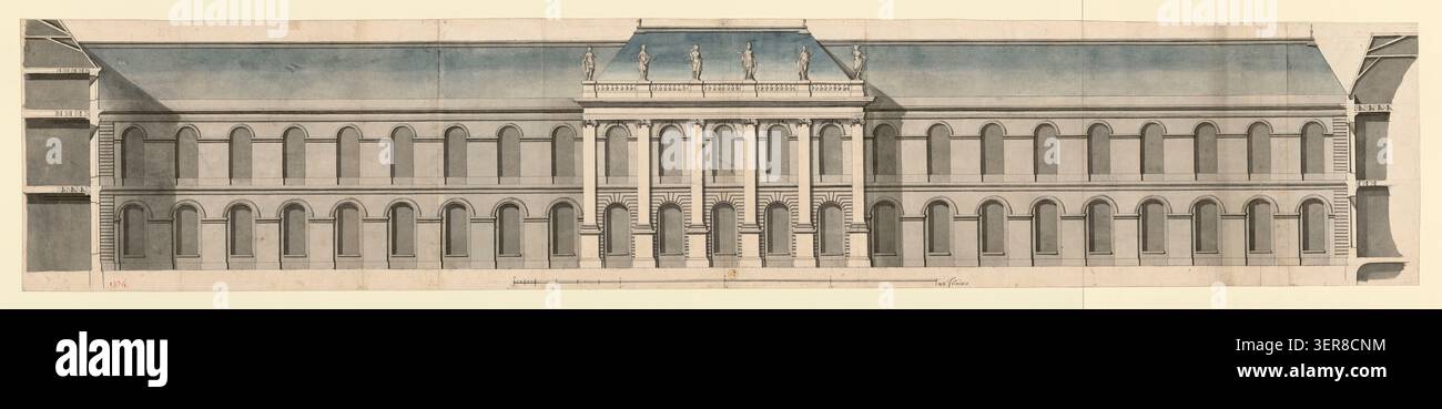 Hotel de rohan strasbourg architectural plan eighteenth century hi-res ...