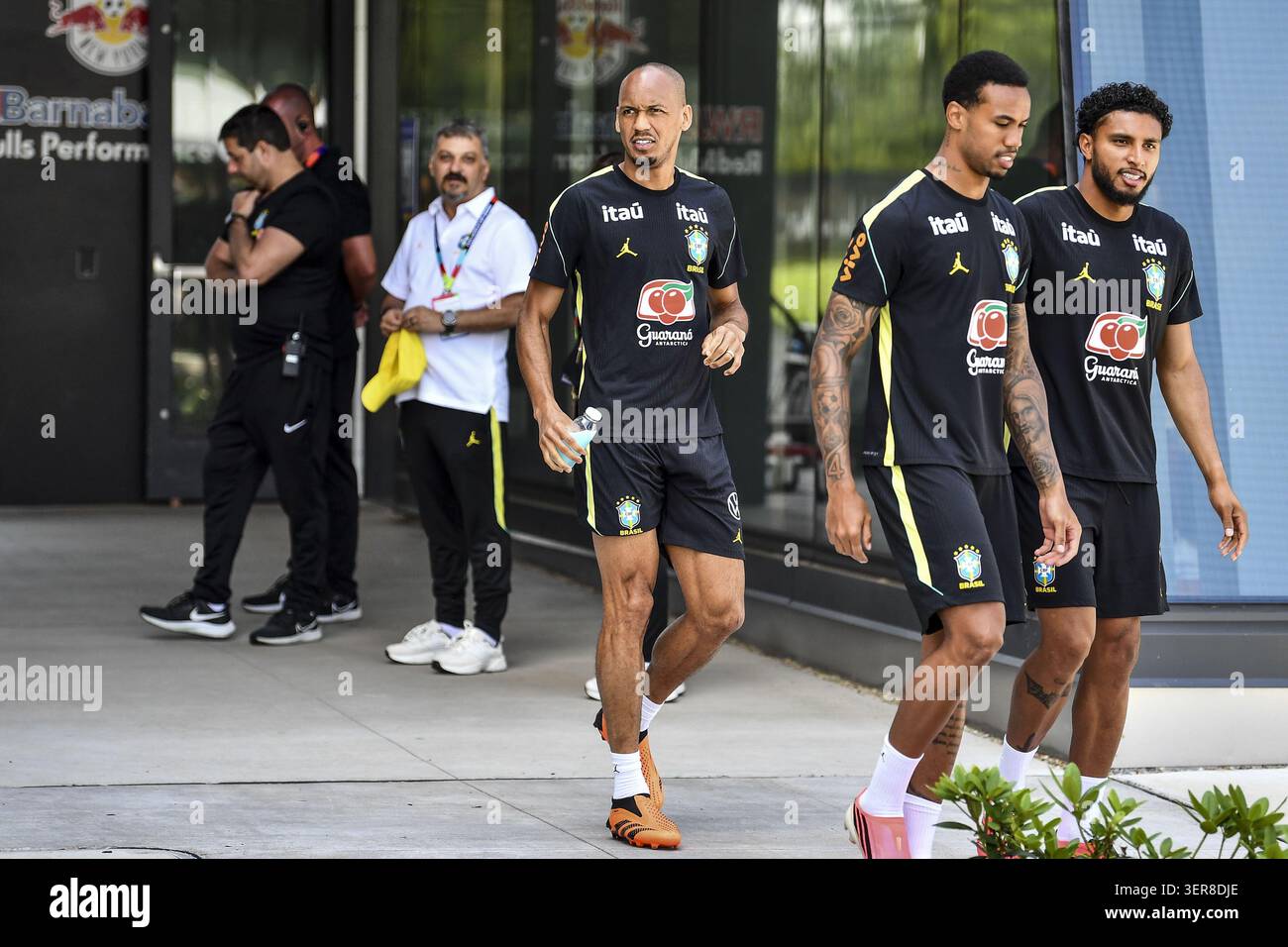 Fabinho enters training at their New Jersey base the Columbia Park ...