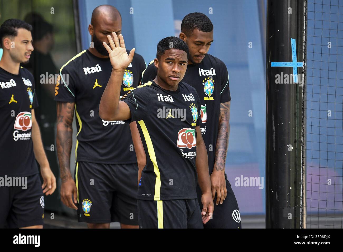 Endrick enters training at their New Jersey base the Columbia Park ...