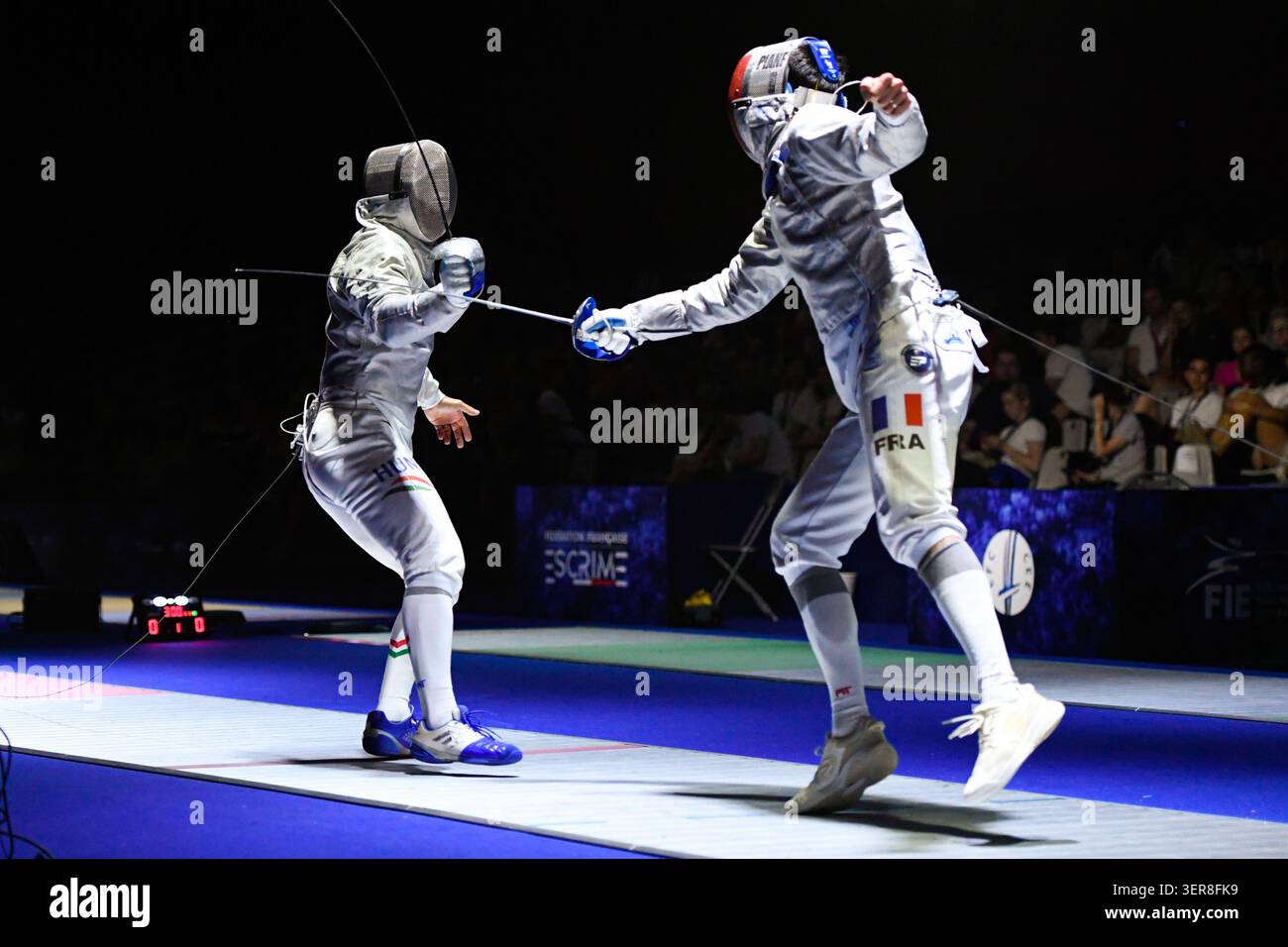 Maxime PIANFETTI of France against Aron SZILAGYI of Hungary during 2026 ...