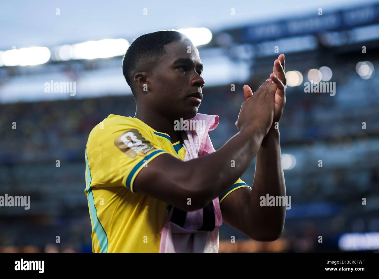 Endrick of Brazil gestures at the end of the FIFA World Cup 2026 Group ...