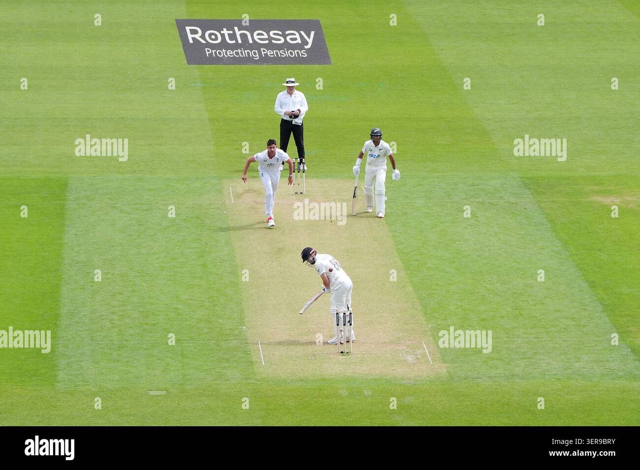 New Zealand's Henry Nicholls is bowled out by England's Josh Tongue on ...