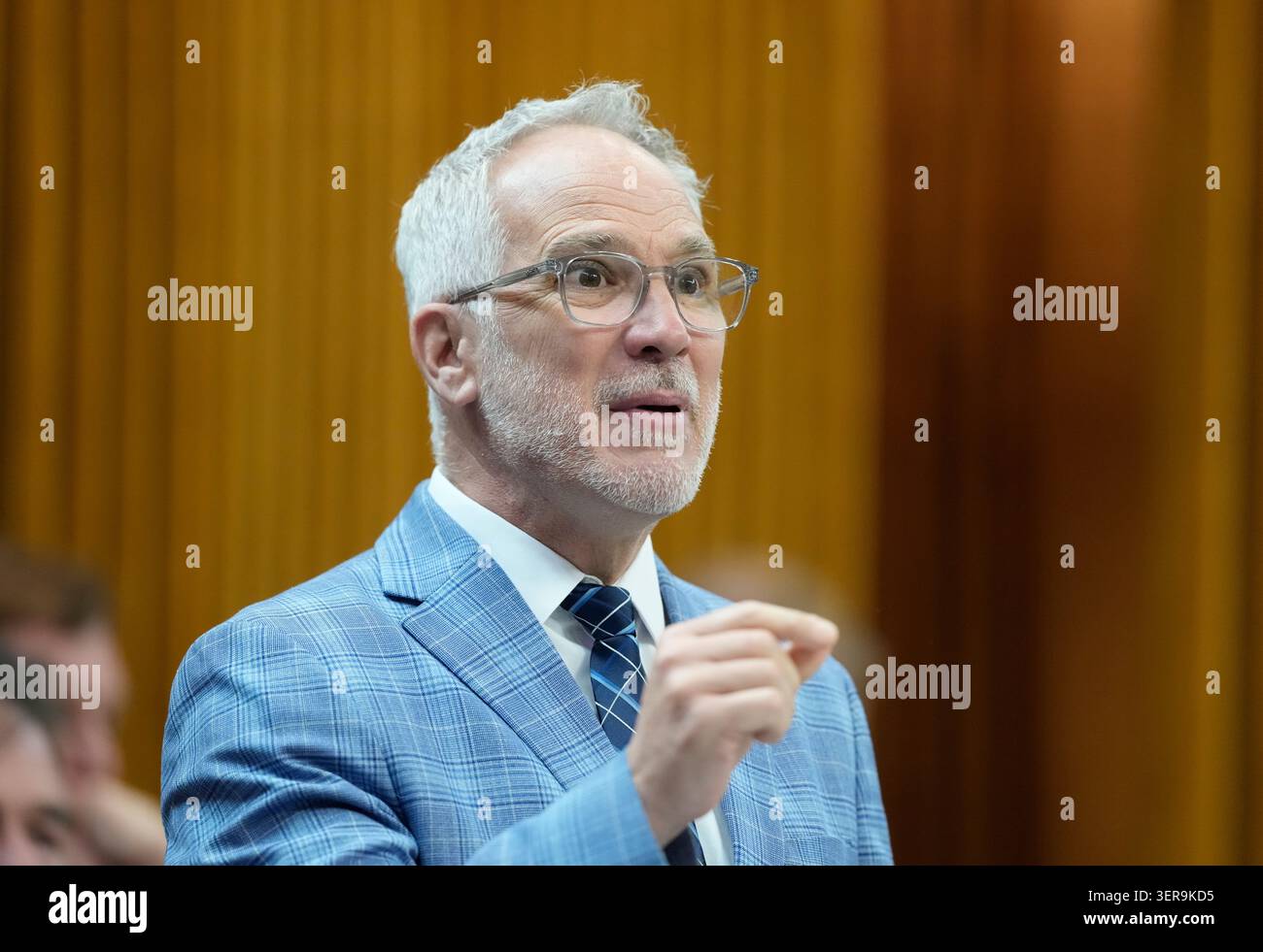 MP for Richmond-Arthabaska Eric Lefebvre rises during Question Period ...