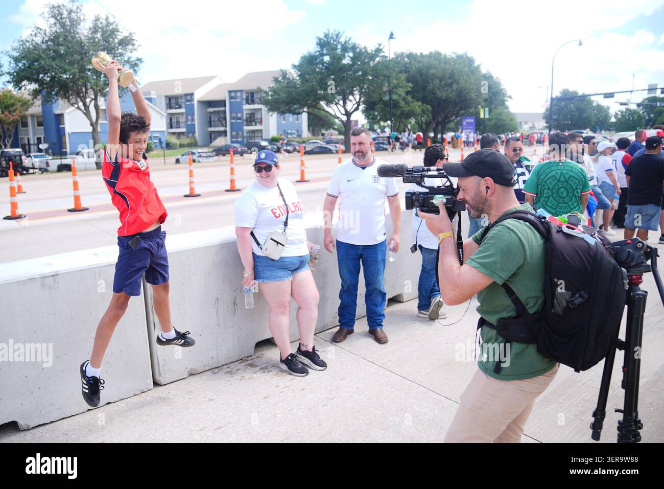 Oscar Fernandes, 12, poses for a photo in Arlington, Texas, ahead of ...