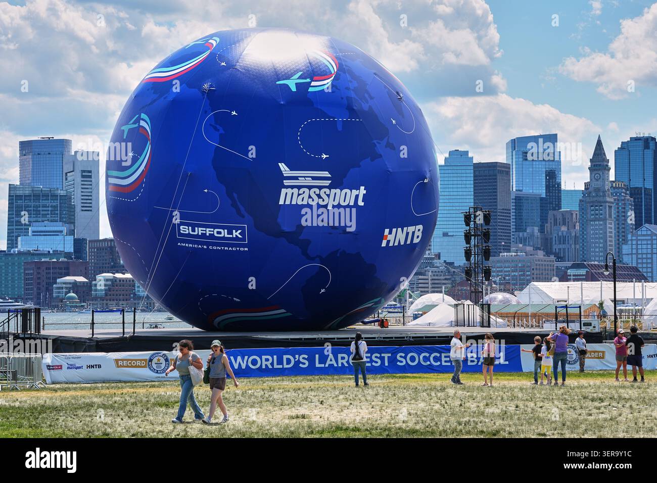 The world's largest soccer ball, according to the Guinness World ...