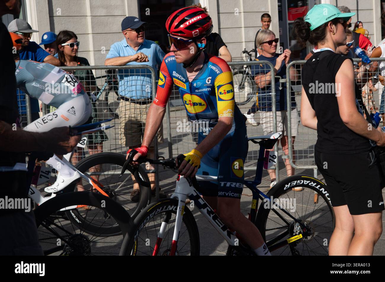 IPA85796073 - Jacopo Mosca, Lidl-Trek, during the first stage of the ...