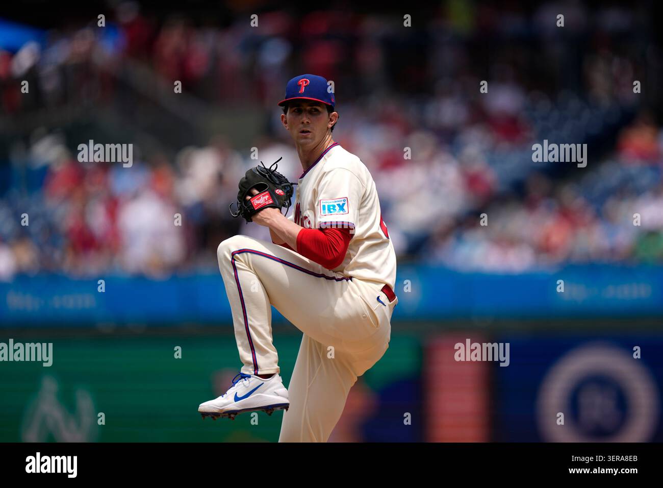 Philadelphia Phillies' Andrew Painter plays during a baseball game ...