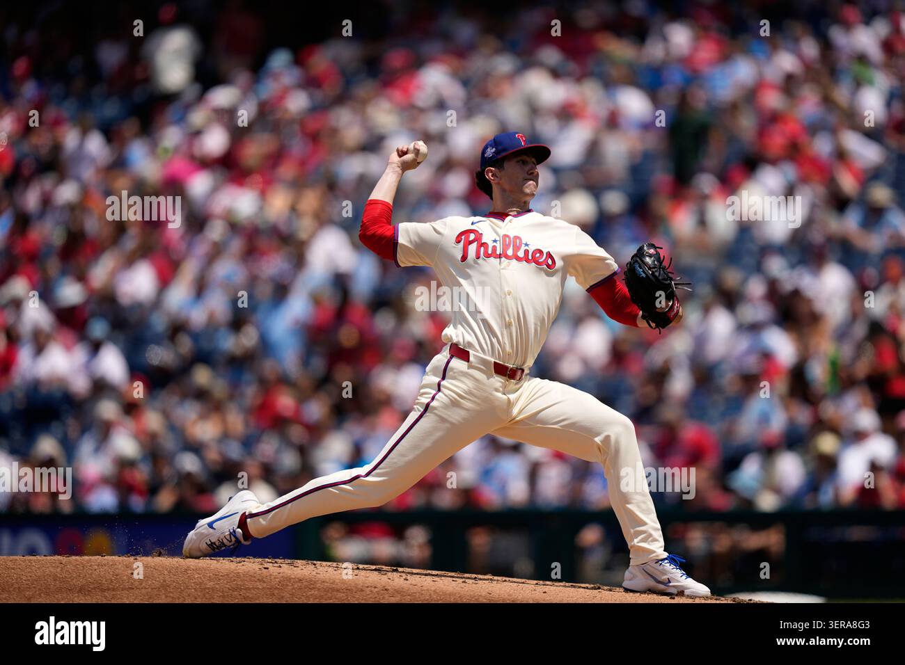 Philadelphia Phillies' Andrew Painter plays during a baseball game ...