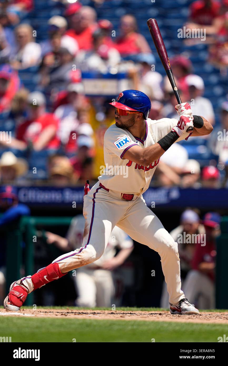 Philadelphia Phillies' Justin Crawford plays during a baseball game ...