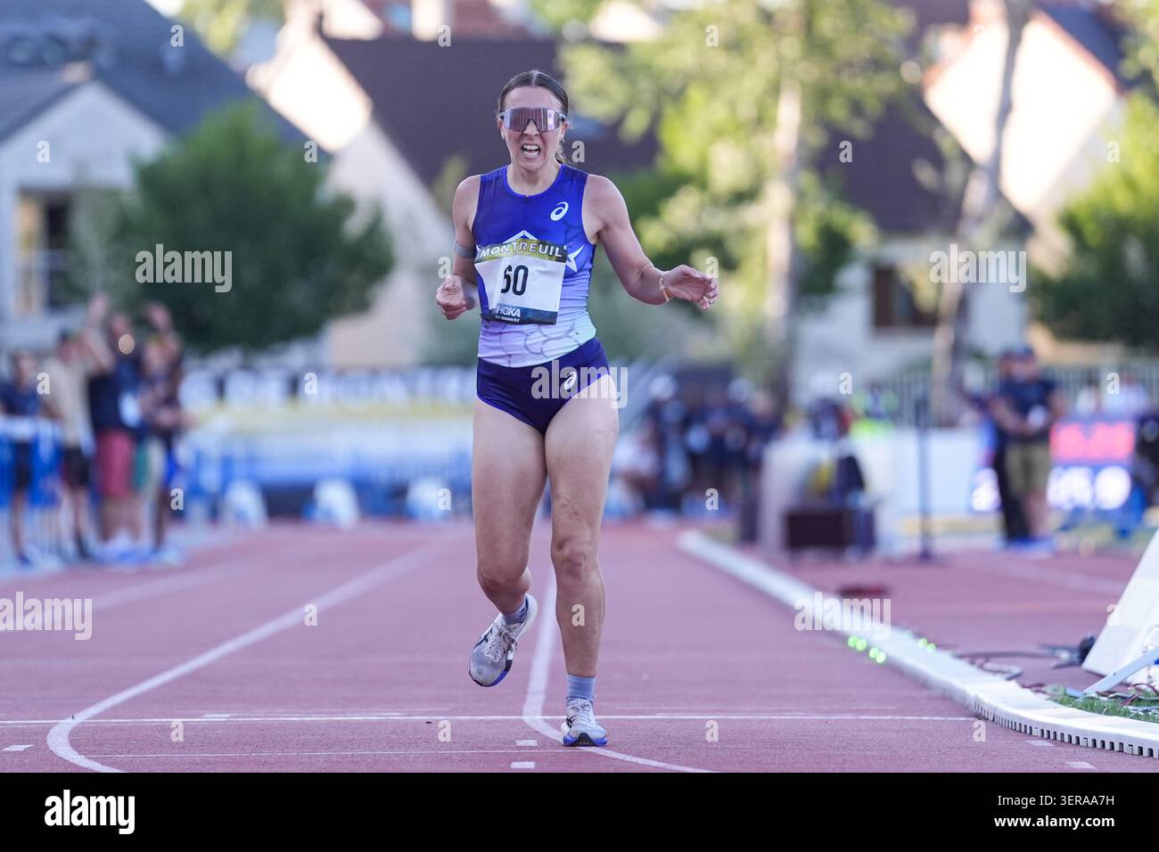 Clemence BERETTA of France competes in the Women 5000m walk event ...
