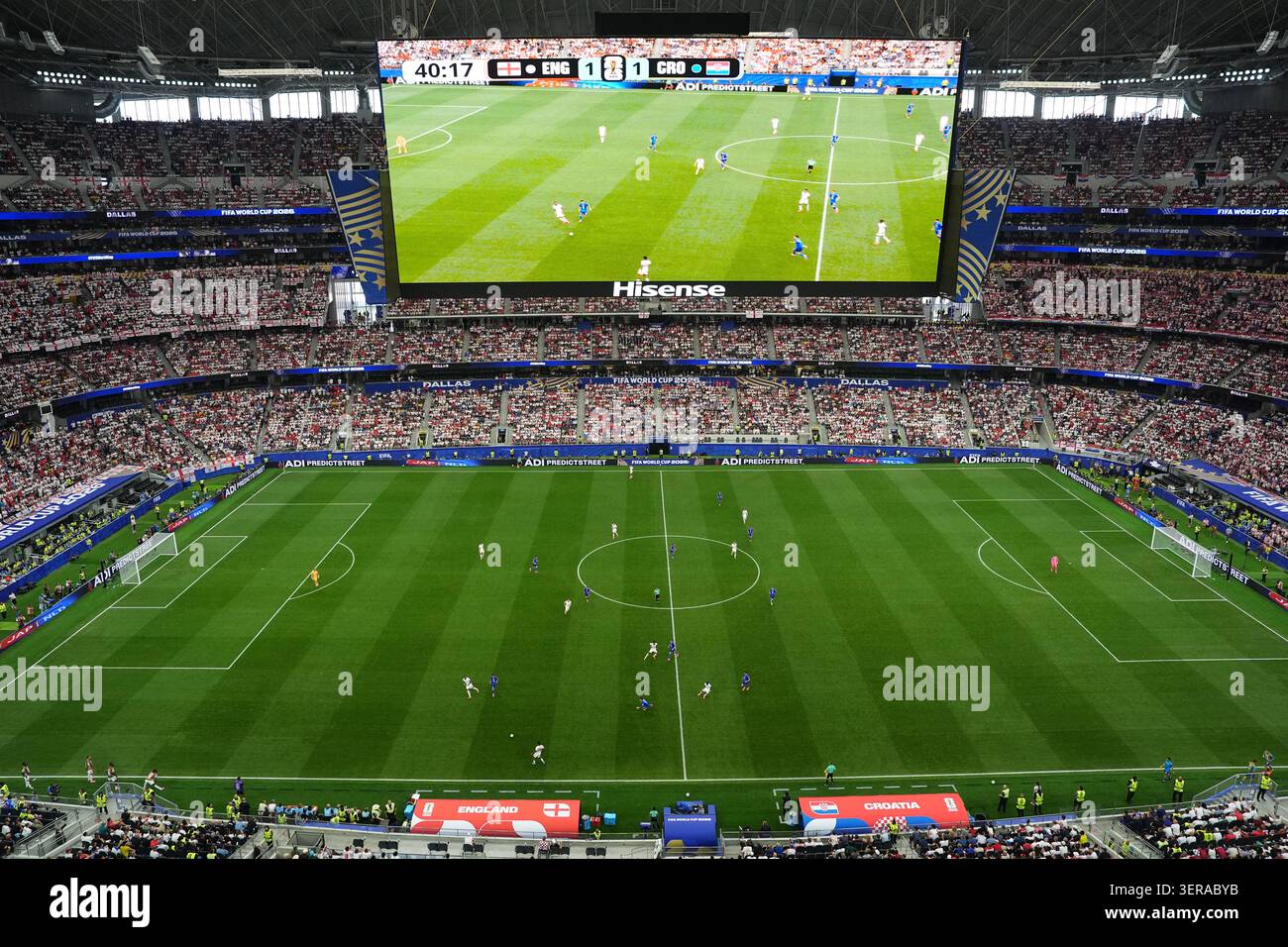 A general view oof play during the FIFA World Cup Group L match at the ...