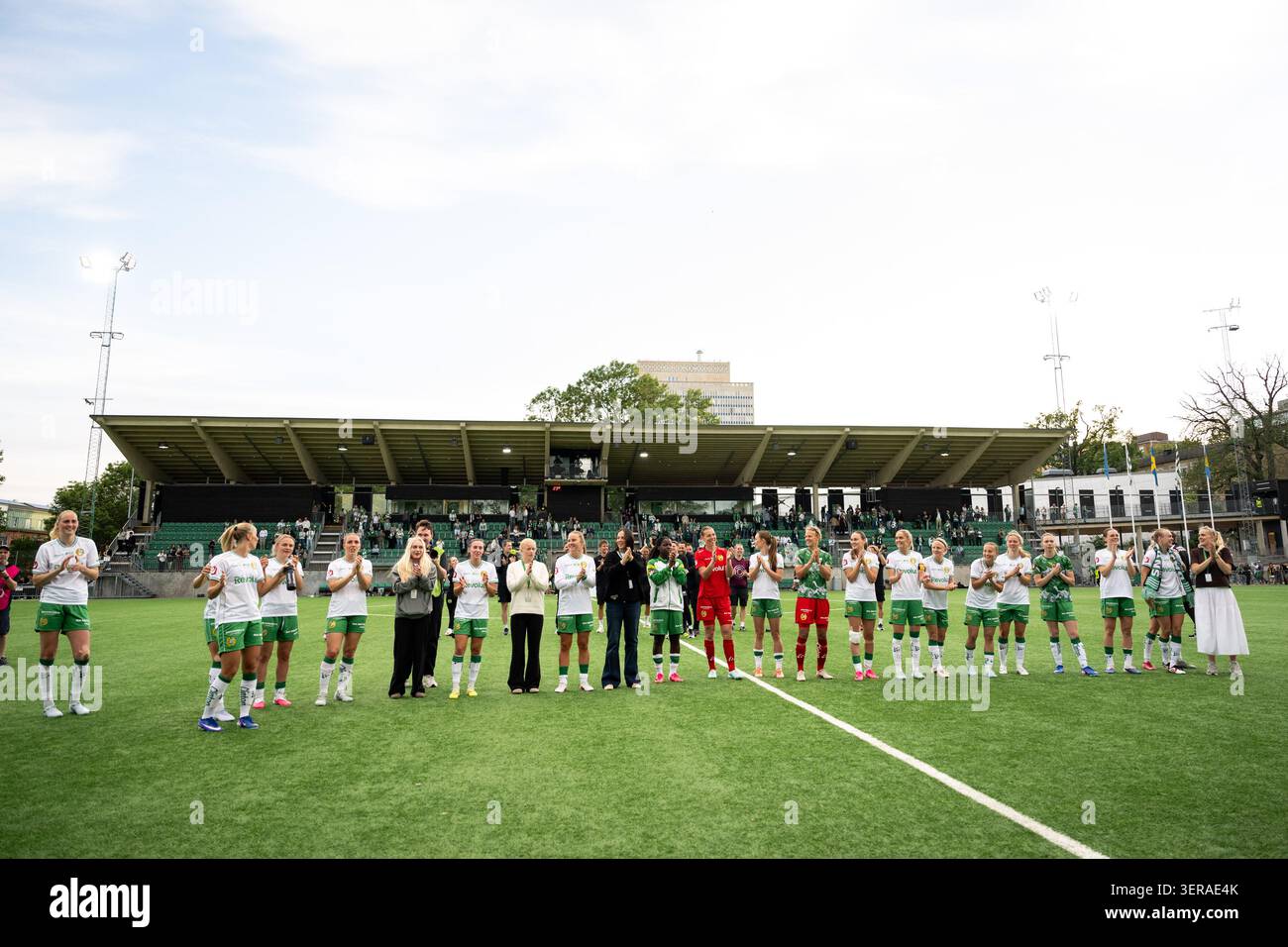 STOCKHOLM, SWEDEN - JUNE 17: Players of Hammarby celebrates after the ...